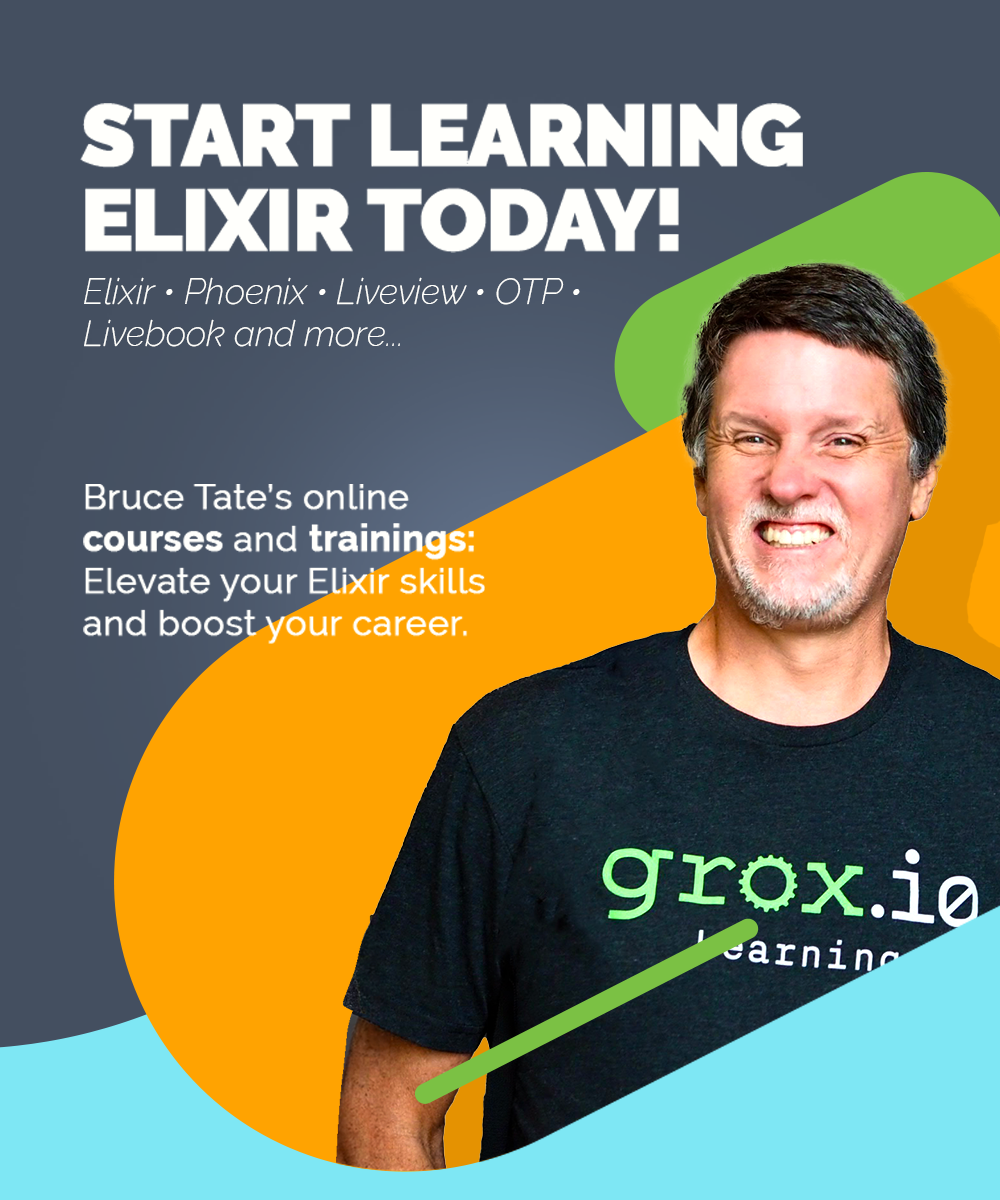Groxio Learning's Elixir Resources for Individuals Groxio Learning's Elixir Resources for Individuals
